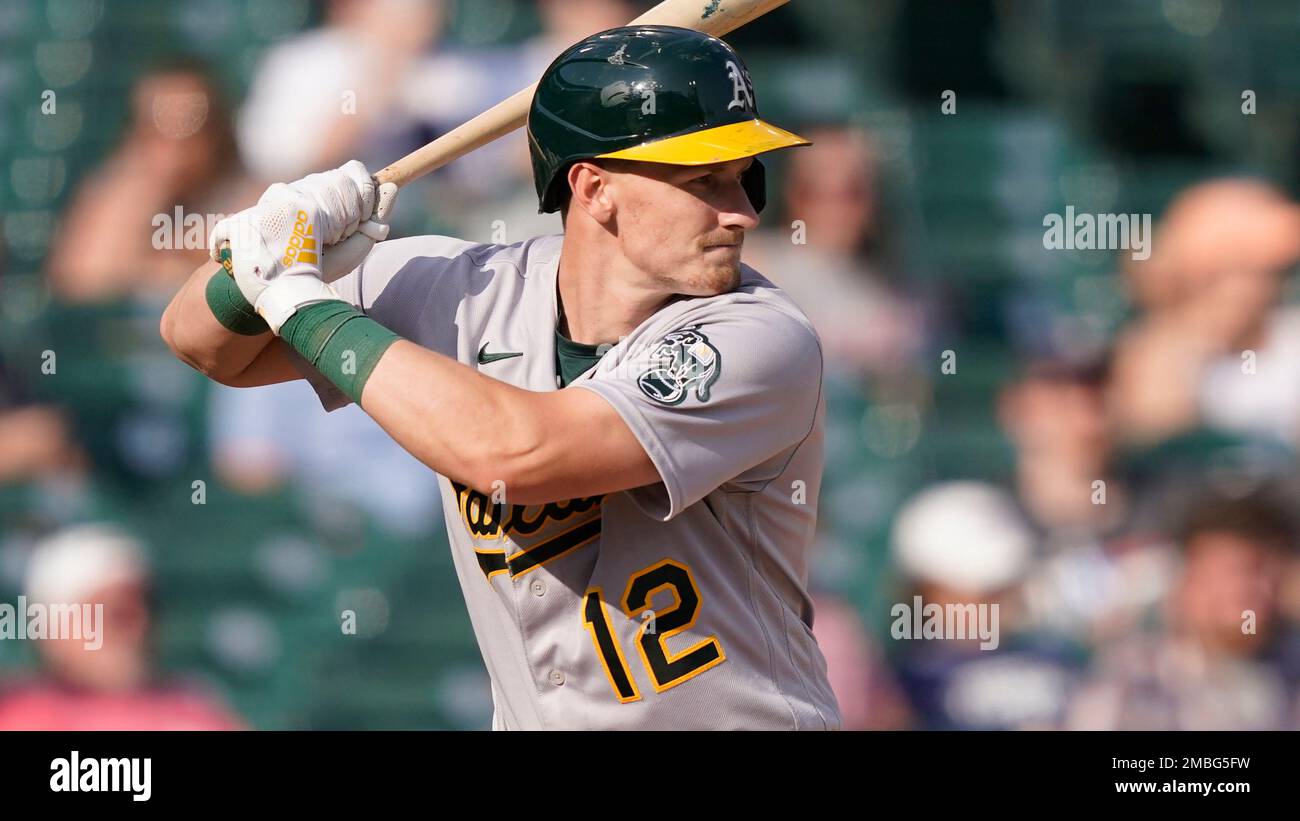Oakland Athletics' Sean Murphy plays during the fourth inning of the ...
