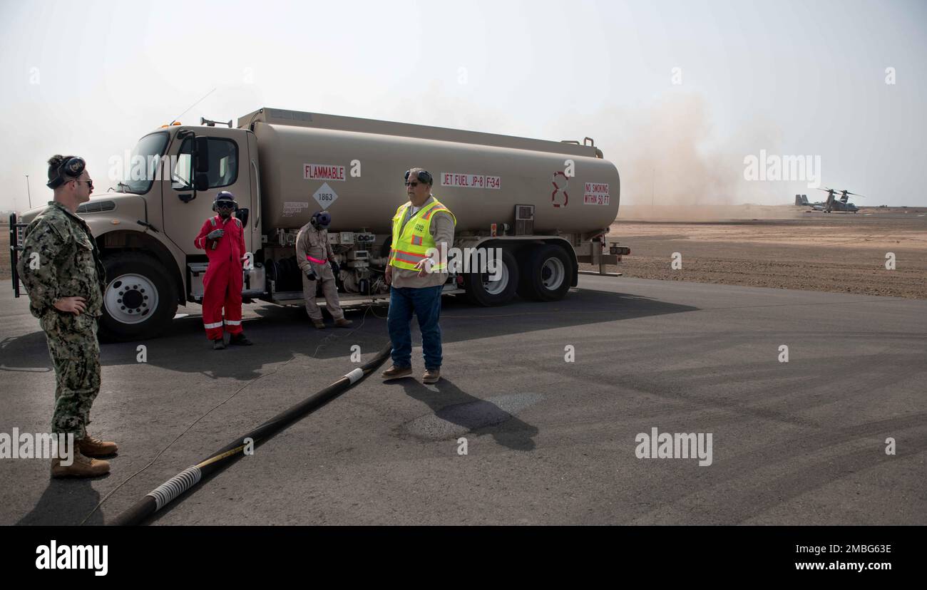 CAMP LEMONNIER, Djibouti (June 15, 2022) Lt. Nicholas Butler, fuels ...