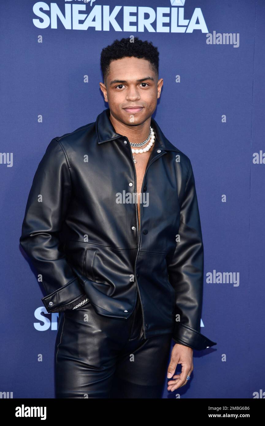 Roman Wellington Banks attends the premiere of the Disney+ film ...