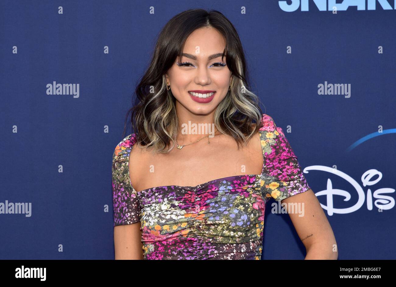 Devyn Nekoda attends the premiere of the Disney+ film "Sneakerella" at Pier 17 on Wednesday, May ...