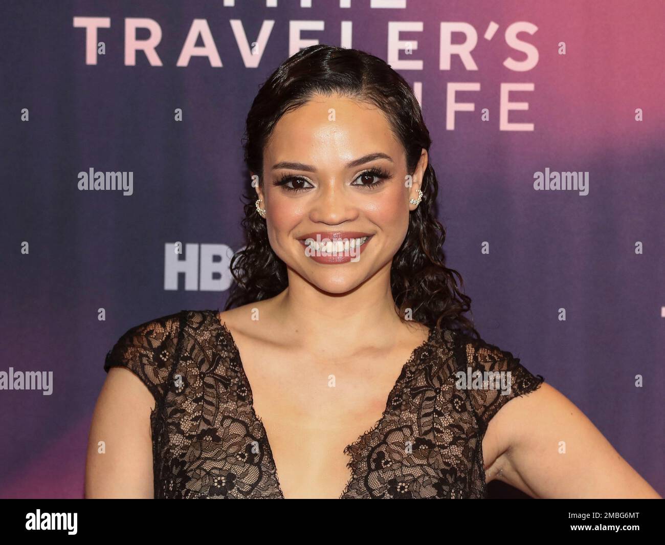 Actor Natasha Lopez attends the premiere of HBO's "The Time Traveler's ...