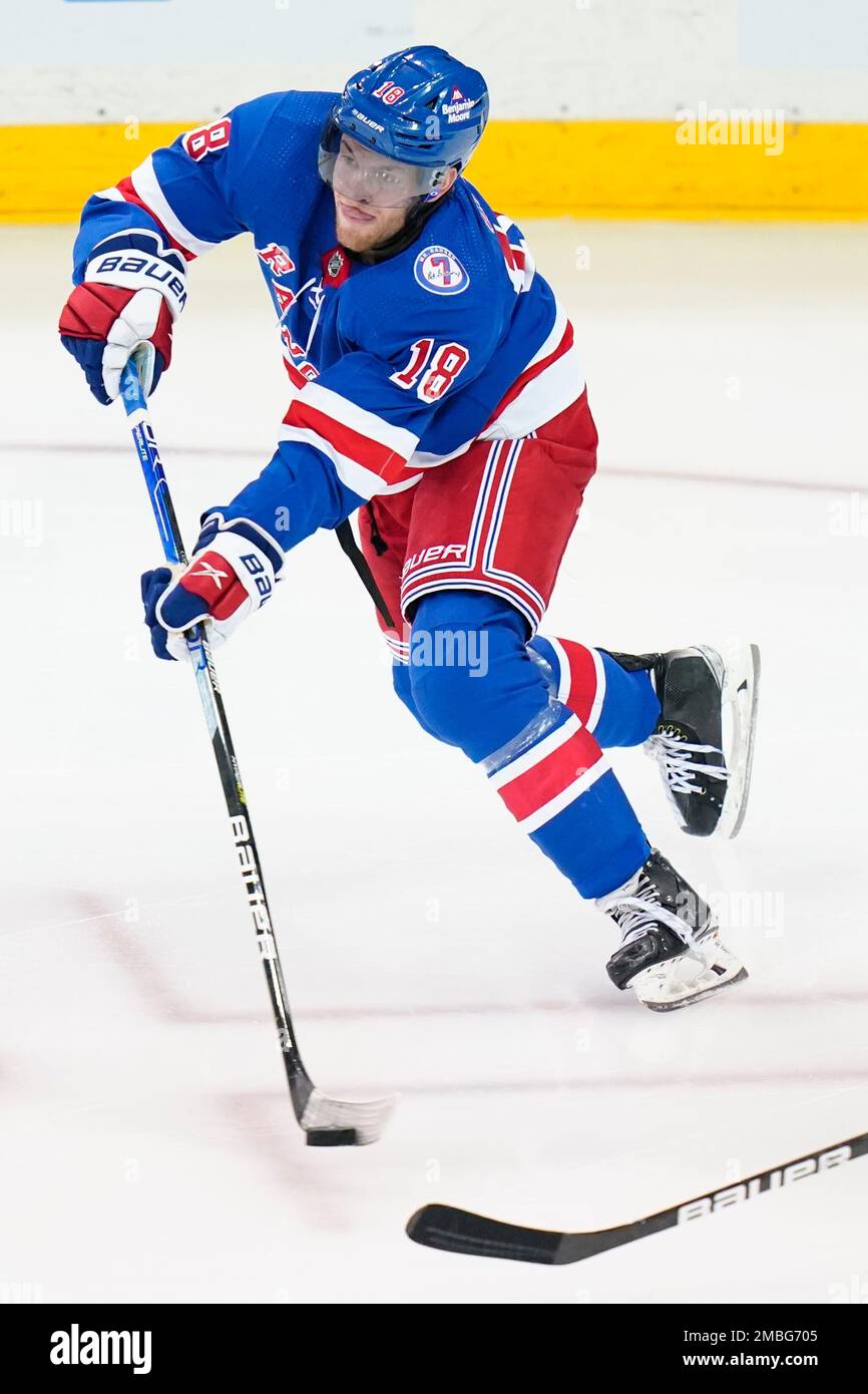 New York Rangers' Andrew Copp (18) during the second period of Game 5 ...