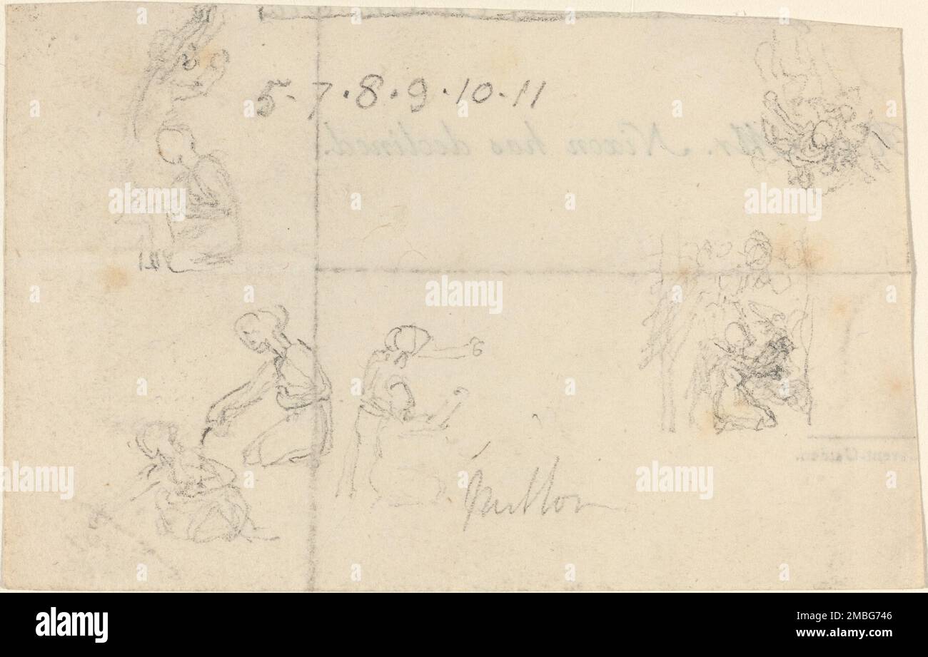 Study for a kneeling woman hi-res stock photography and images - Alamy