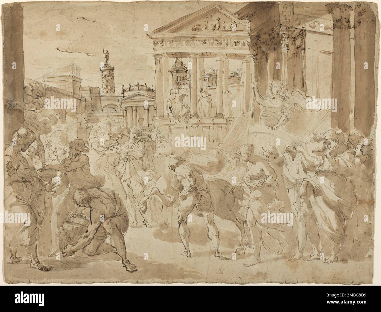 A Triumphal Procession in Ancient Rome, c. 1780 Stock Photo - Alamy