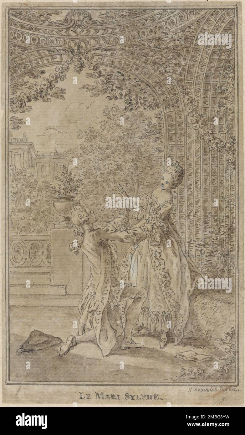 Le Mari sylphe, 1765 Stock Photo - Alamy