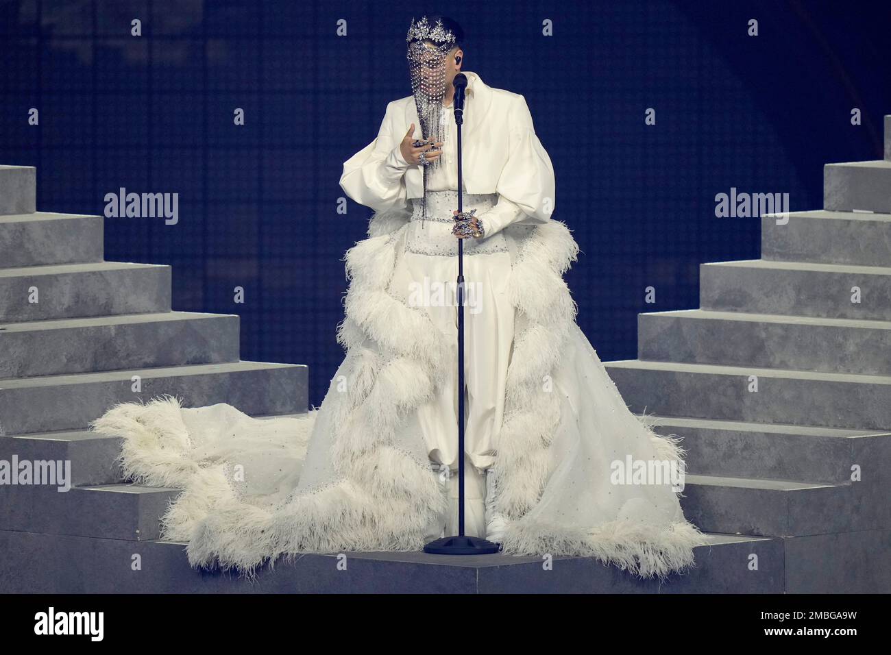 Sheldon Riley from Australia singing 'Not The Same' performs during ...