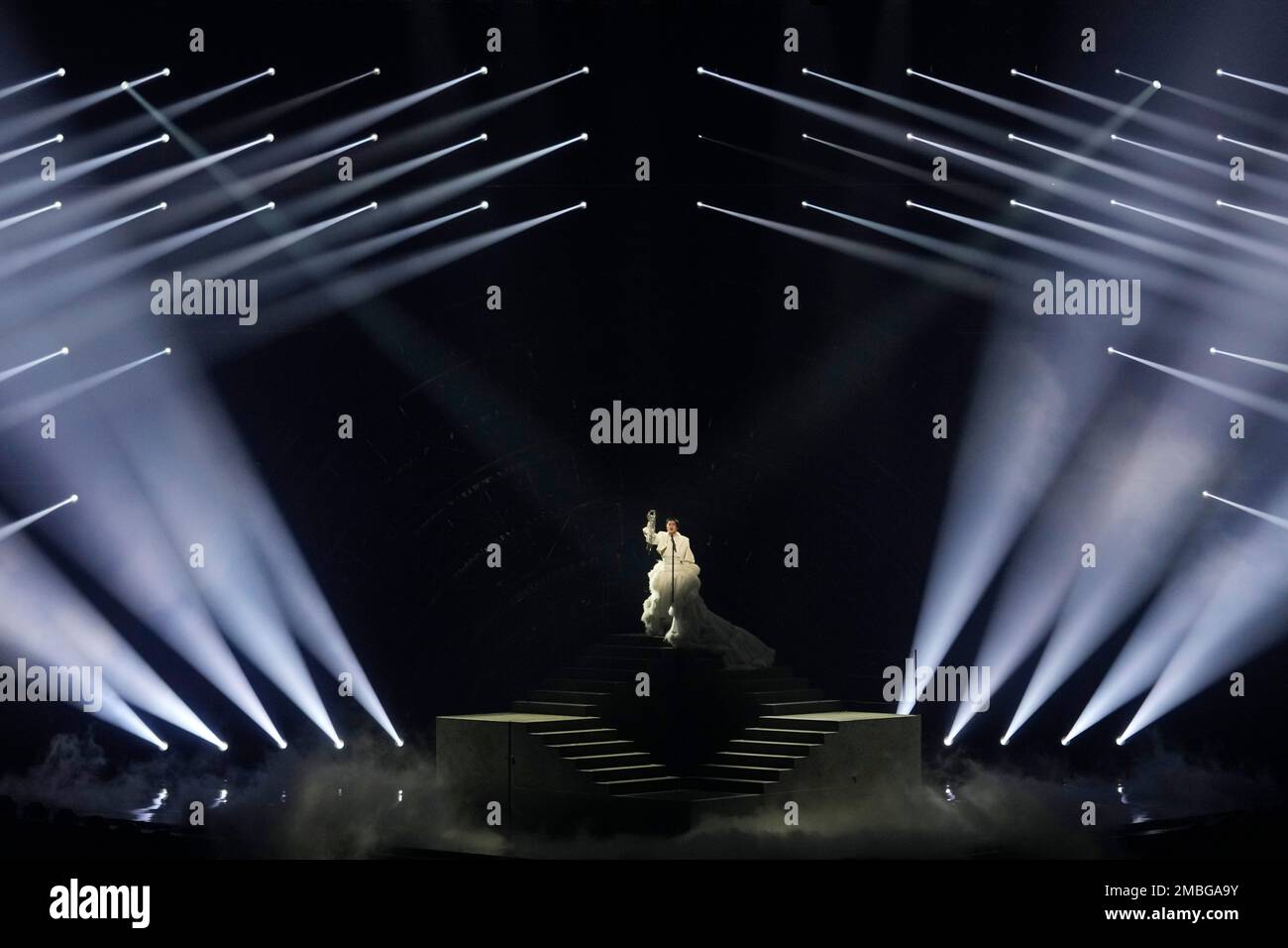 Sheldon Riley from Australia singing 'Not The Same' performs during ...