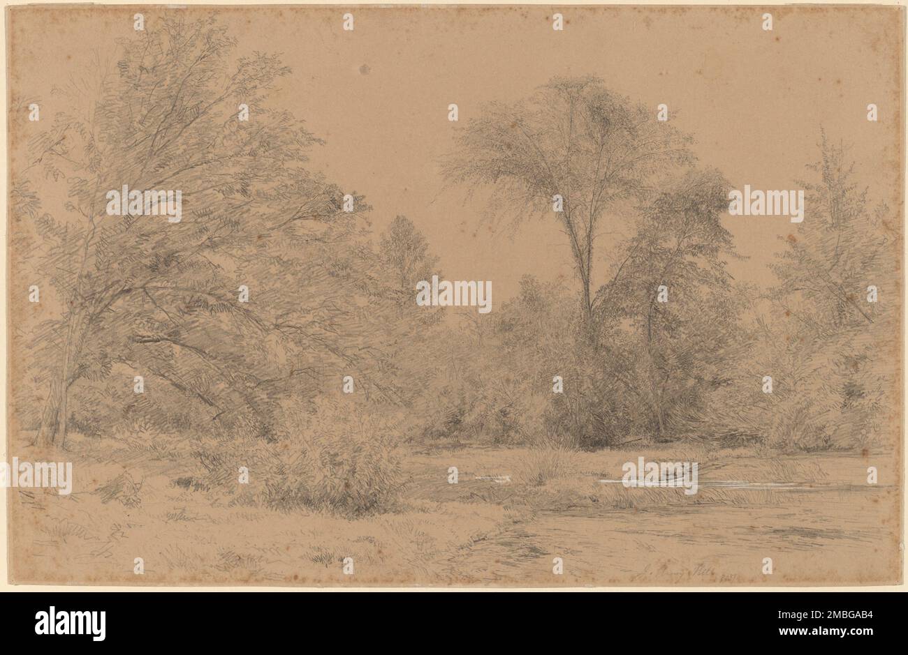 Landscape, Early Spring, 1857 Stock Photo - Alamy