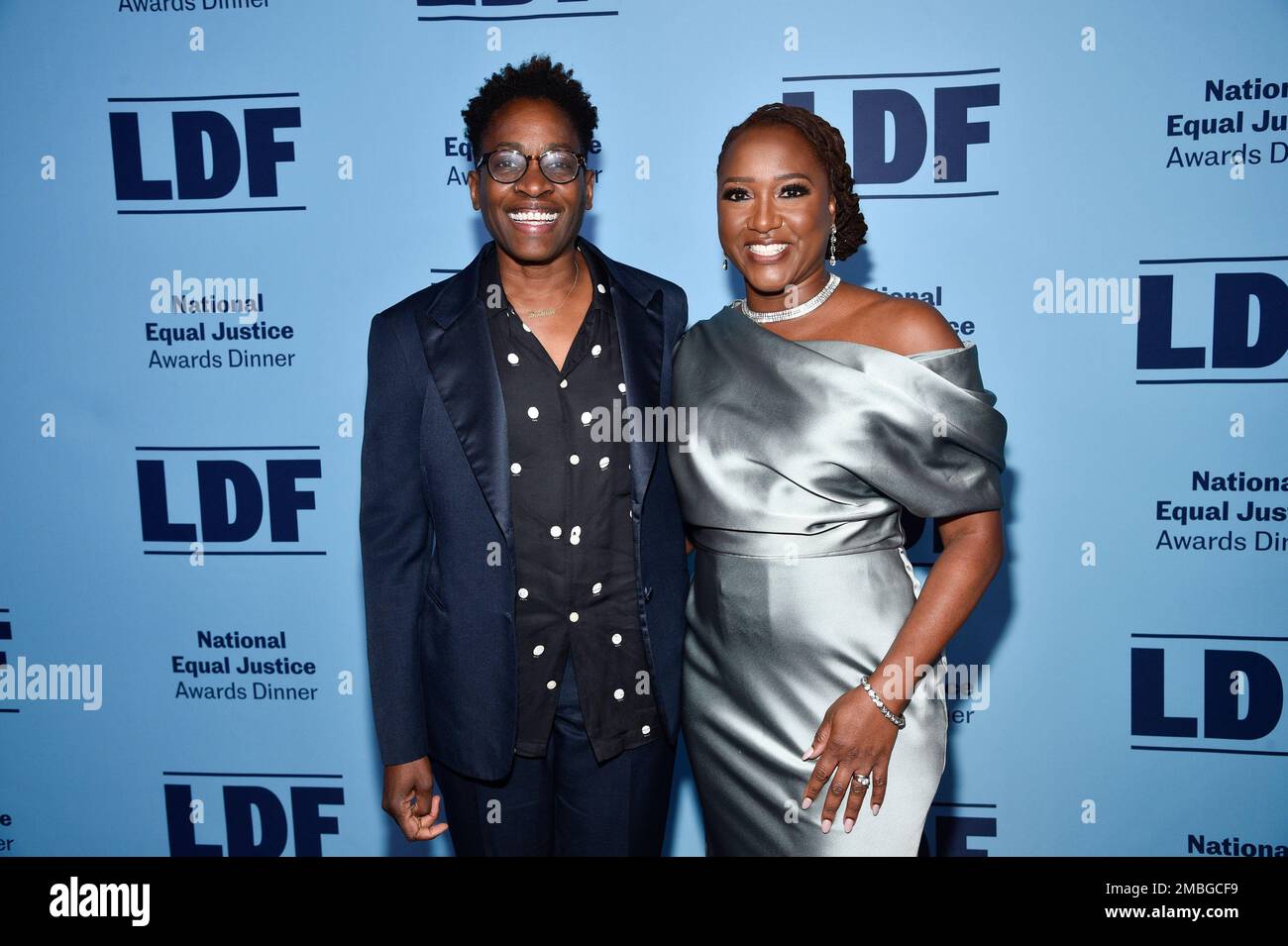 Jackie Woodson, left, and NAACP LDF president and director-council ...