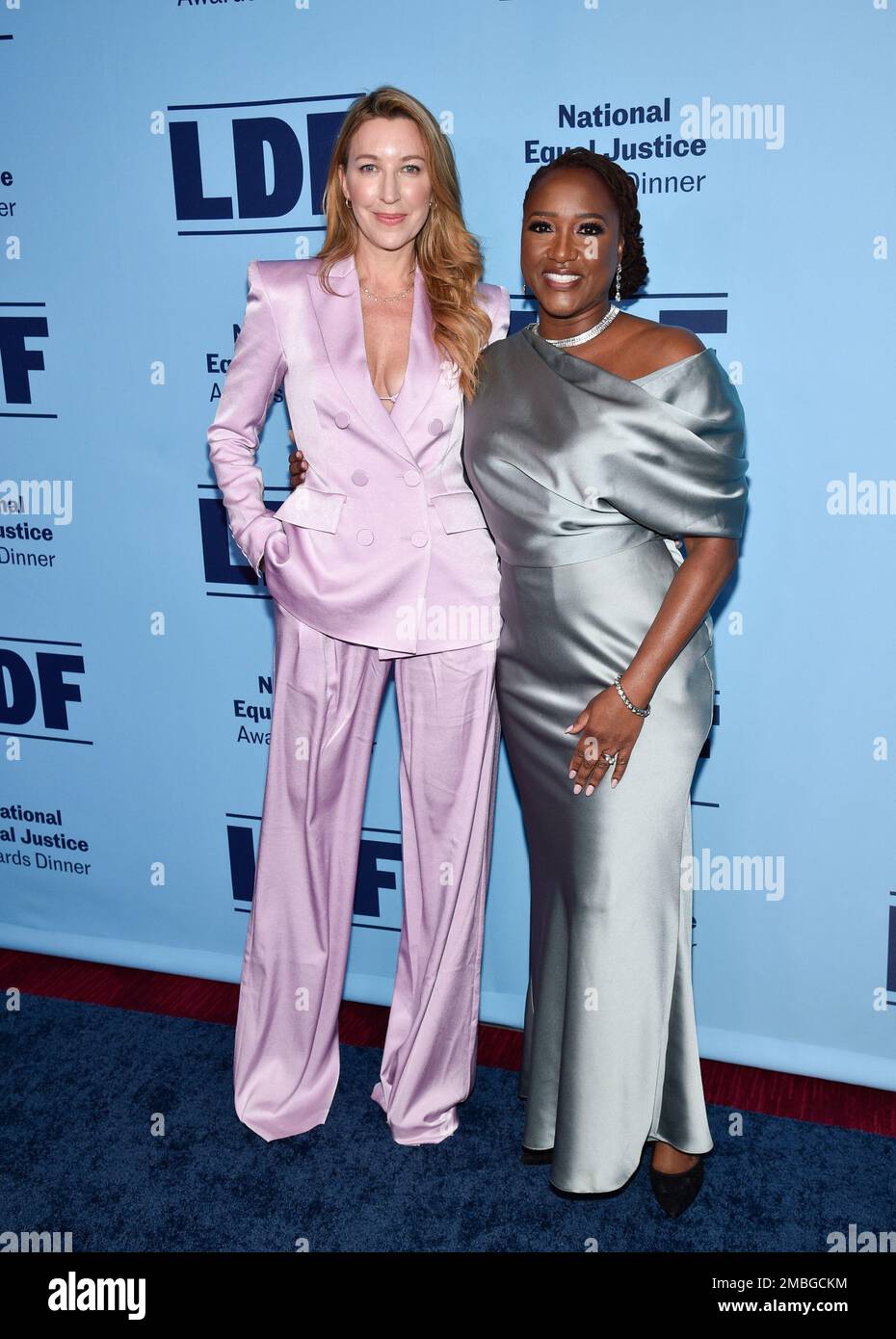 Ty Stiklorius, left, and Janai Nelson attend the Legal Defense Fund's ...