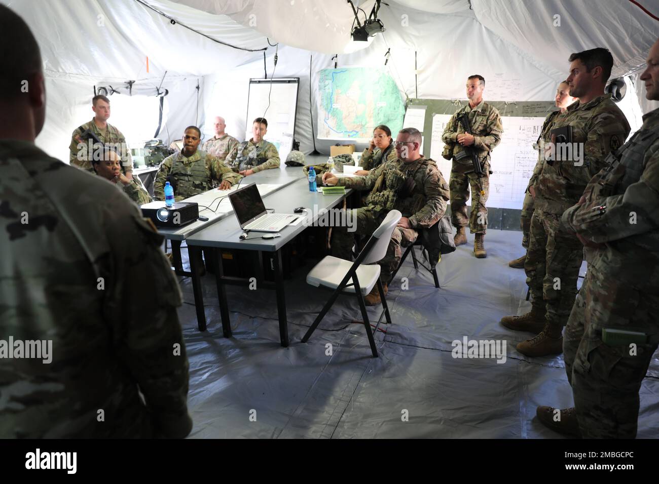 Soldiers assigned to the 495th and 198th Combat Sustainment Support ...
