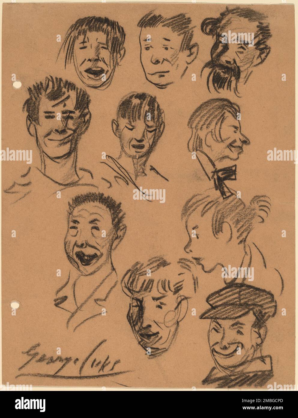 Ten Heads, c. 1905 Stock Photo - Alamy