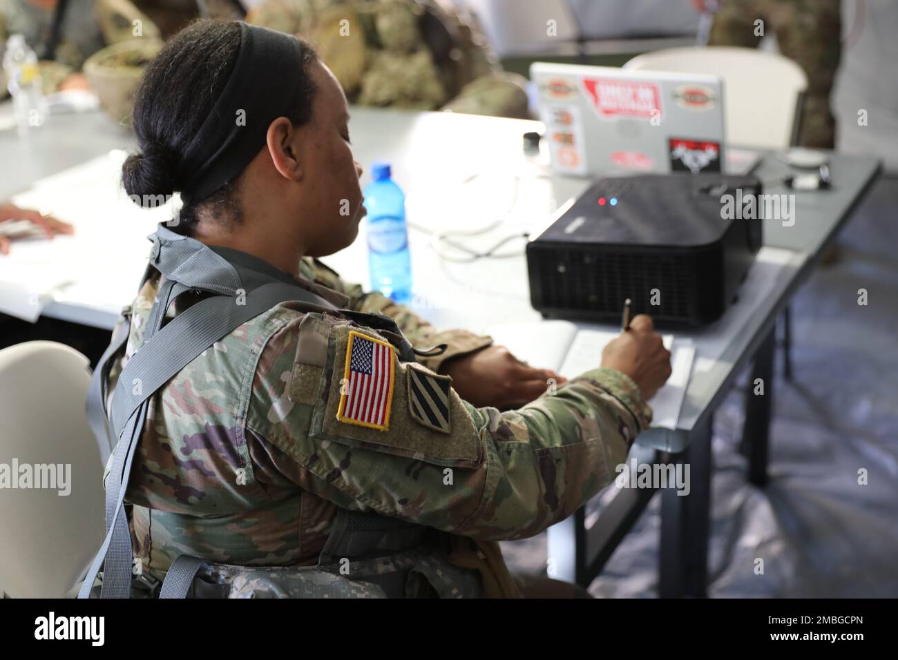 U.S. Army Lt Col. Danielle Brice assigned to 198th Combat Sustainment ...