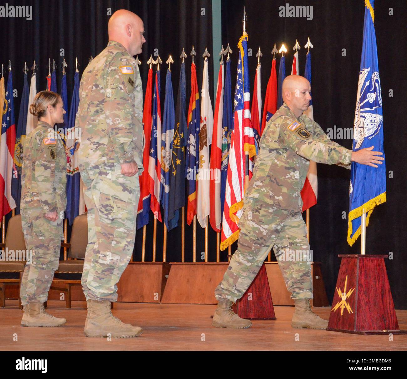 1st Cyber Battalion Command Sgt. Maj. John Cabral returns the Legendary ...