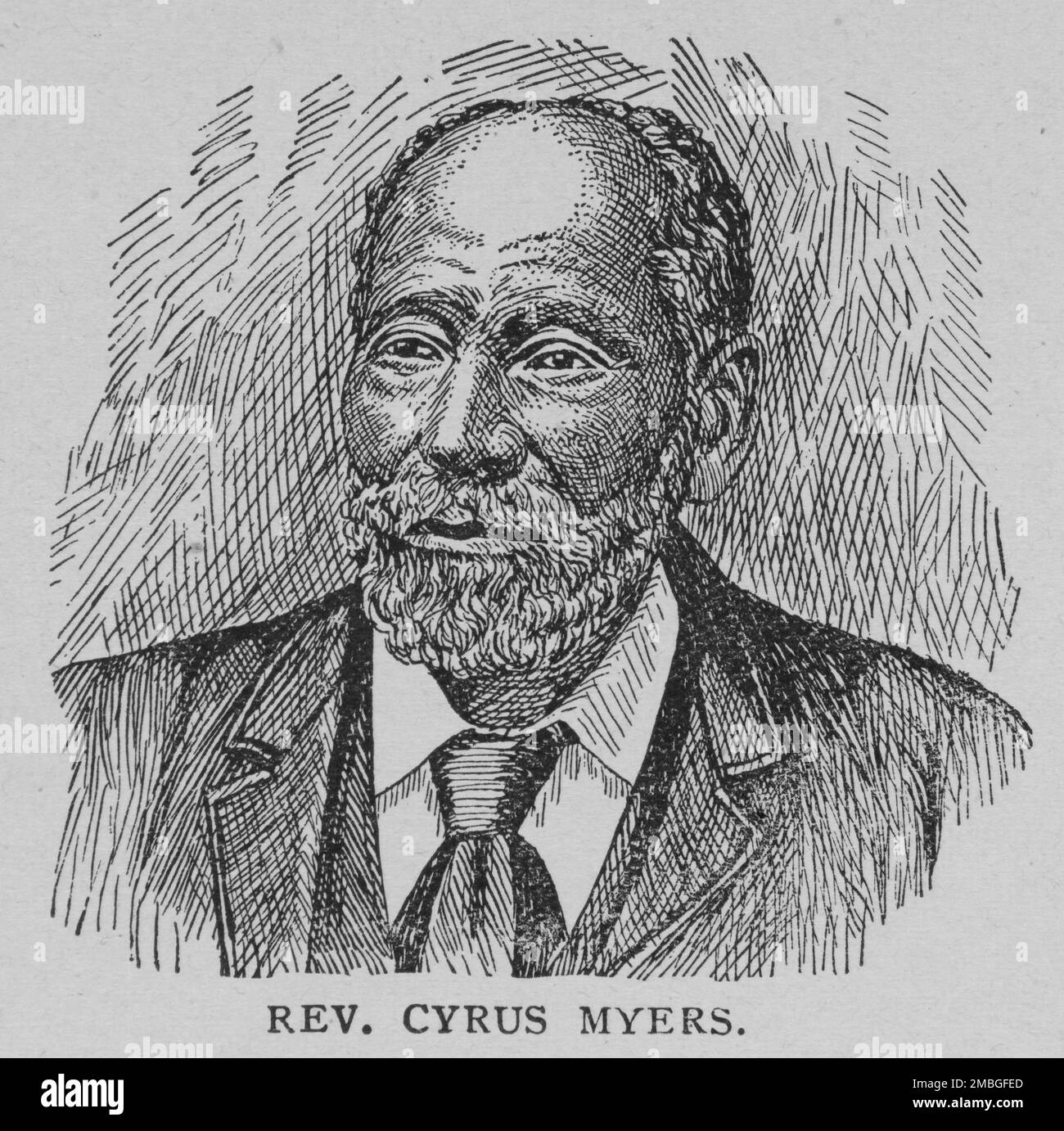 Rev. Cyrus Myers, 1902 Stock Photo - Alamy