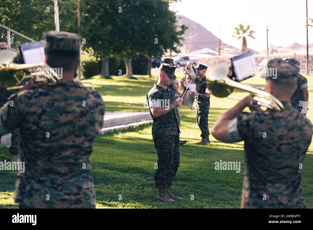 U.S. Marine Corps Staff Sgt. Nathan Doggett, a conductor with 1st ...