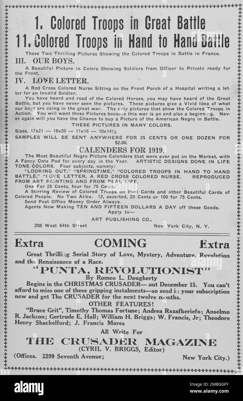 Colored troops in great battle; Colored troops in hand to hand battle;, 1918-1922 Stock Photo ...