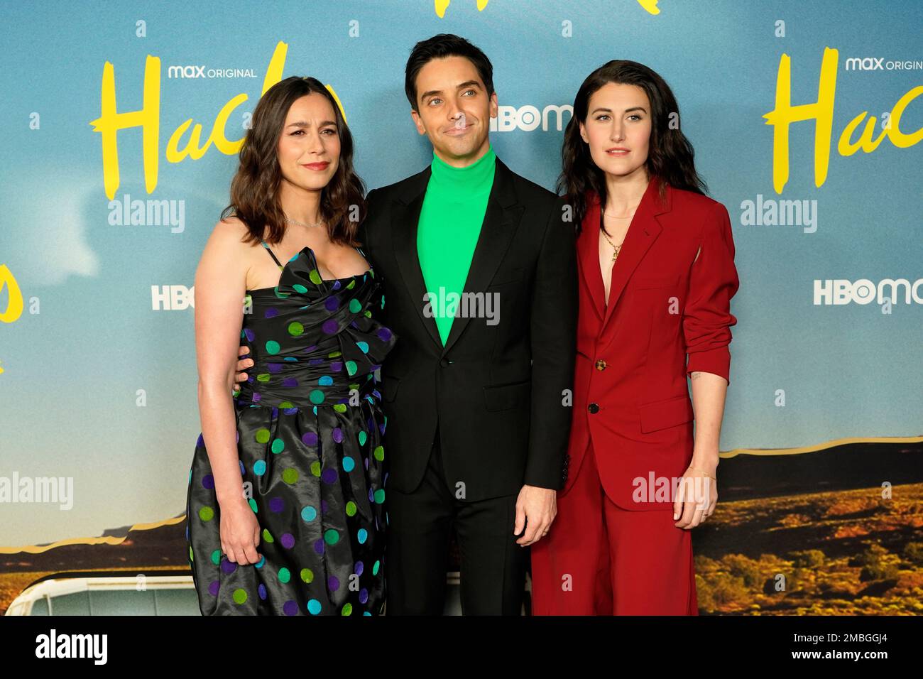 From left, Lucia Aniello, Paul W. Downs and Jen Statsky, co-creators ...