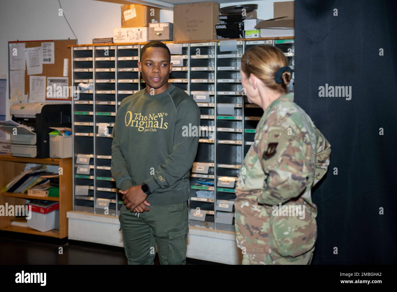 U.S. Air Force Staff Sgt. William McNeal II, left, 426th Air Base ...