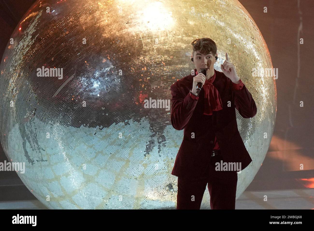 LPS from Slovenia singing Disko performs during rehearsals at the ...