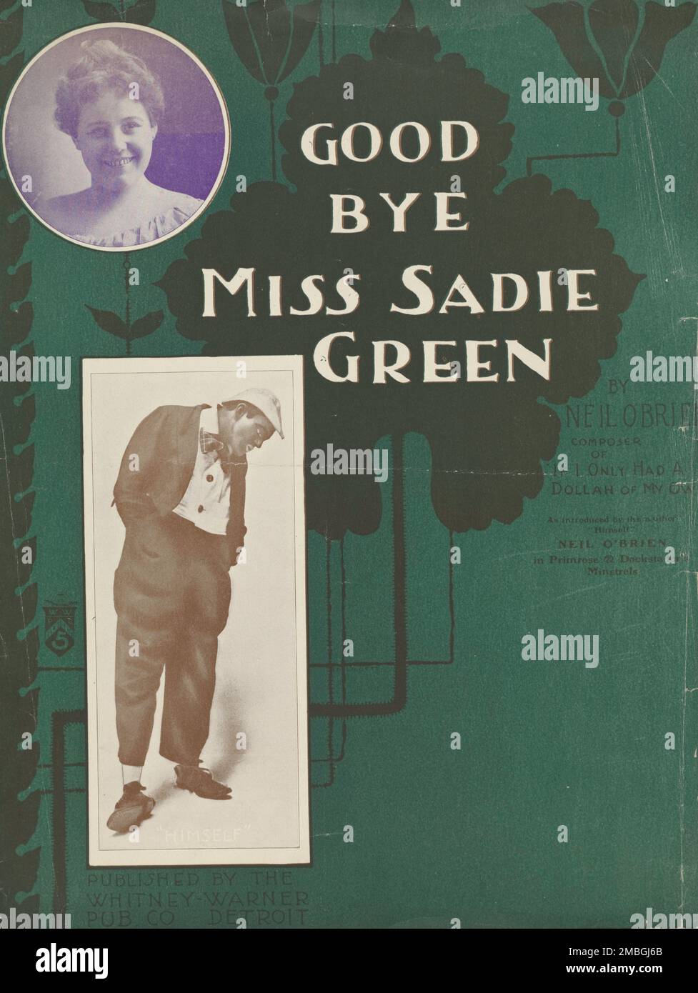 'Good bye Miss Sadie Green', 1901. Song by Neil O'Brien. From a ...
