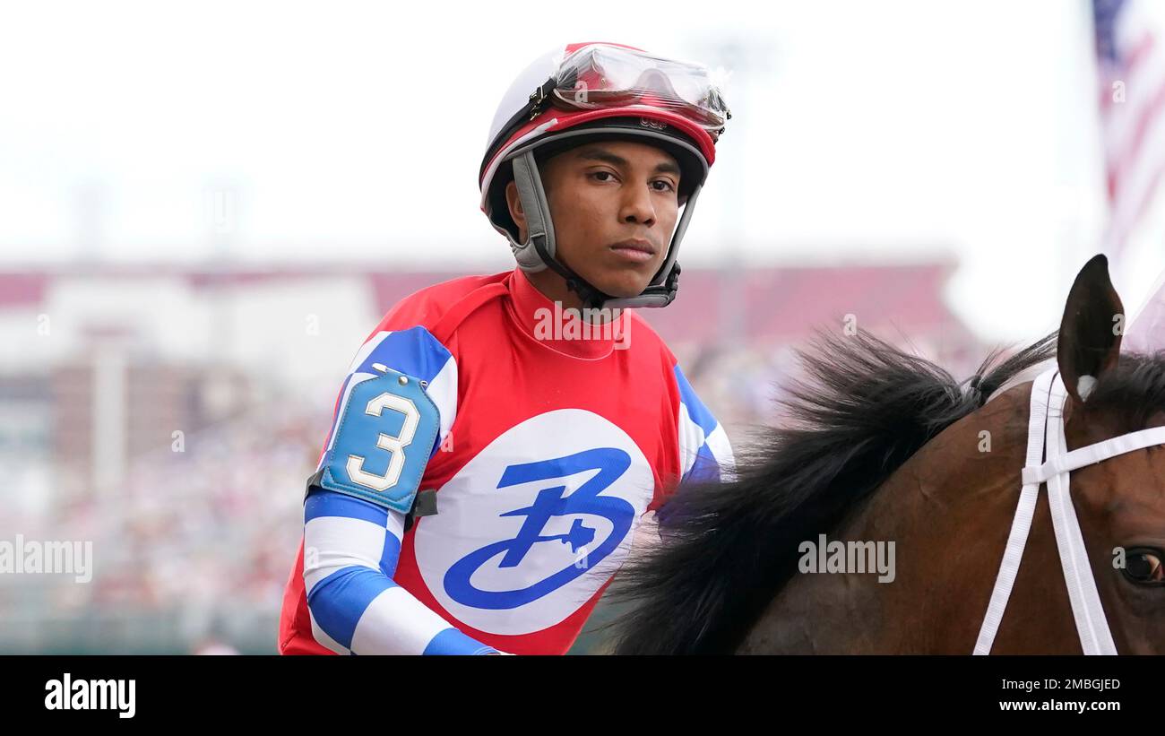 Rey Gutierrez rides Hidden Connection during the 148th running of the ...