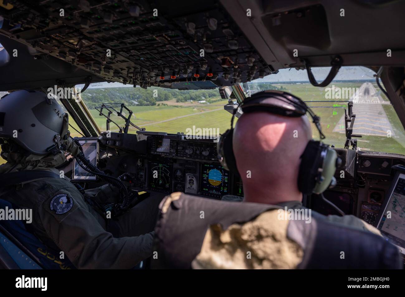 From right to left, Lt. Col. Steven Hawkins, 436th Operations Support ...