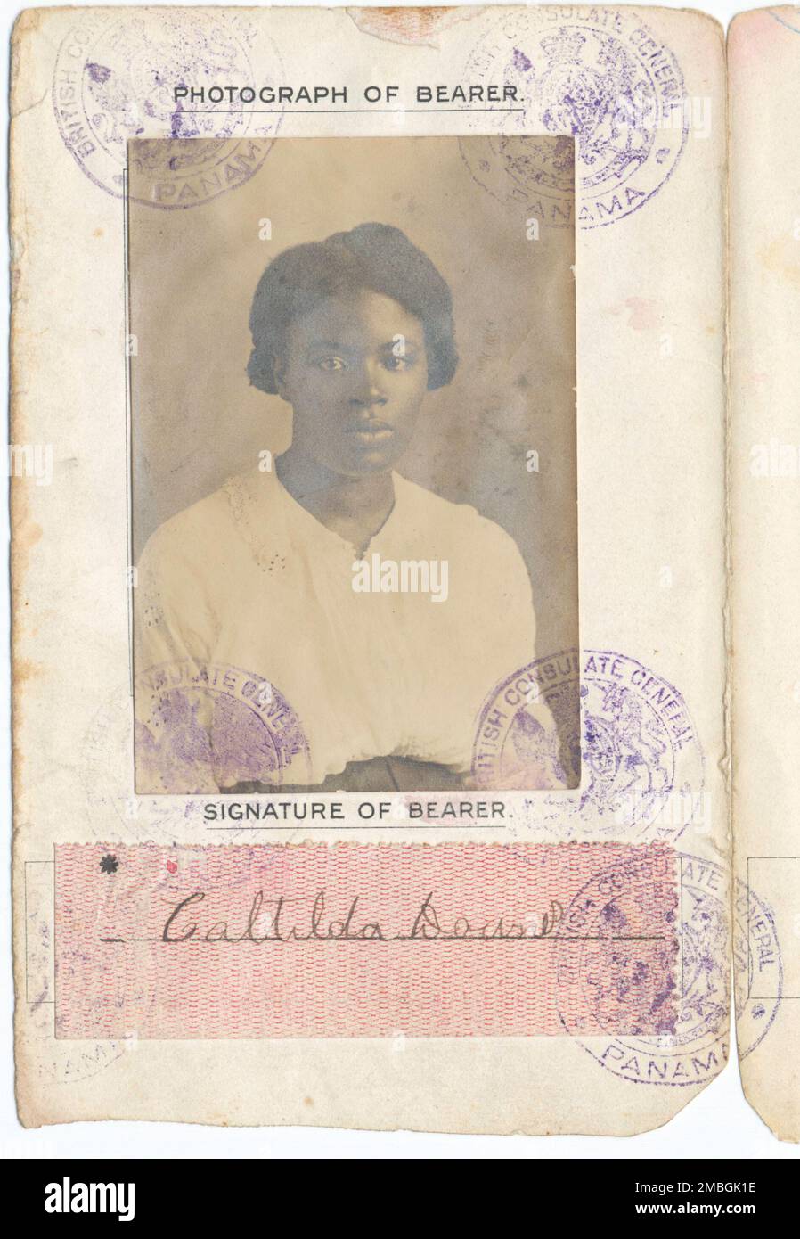 British passport with immigration new york stamp hi-res stock ...