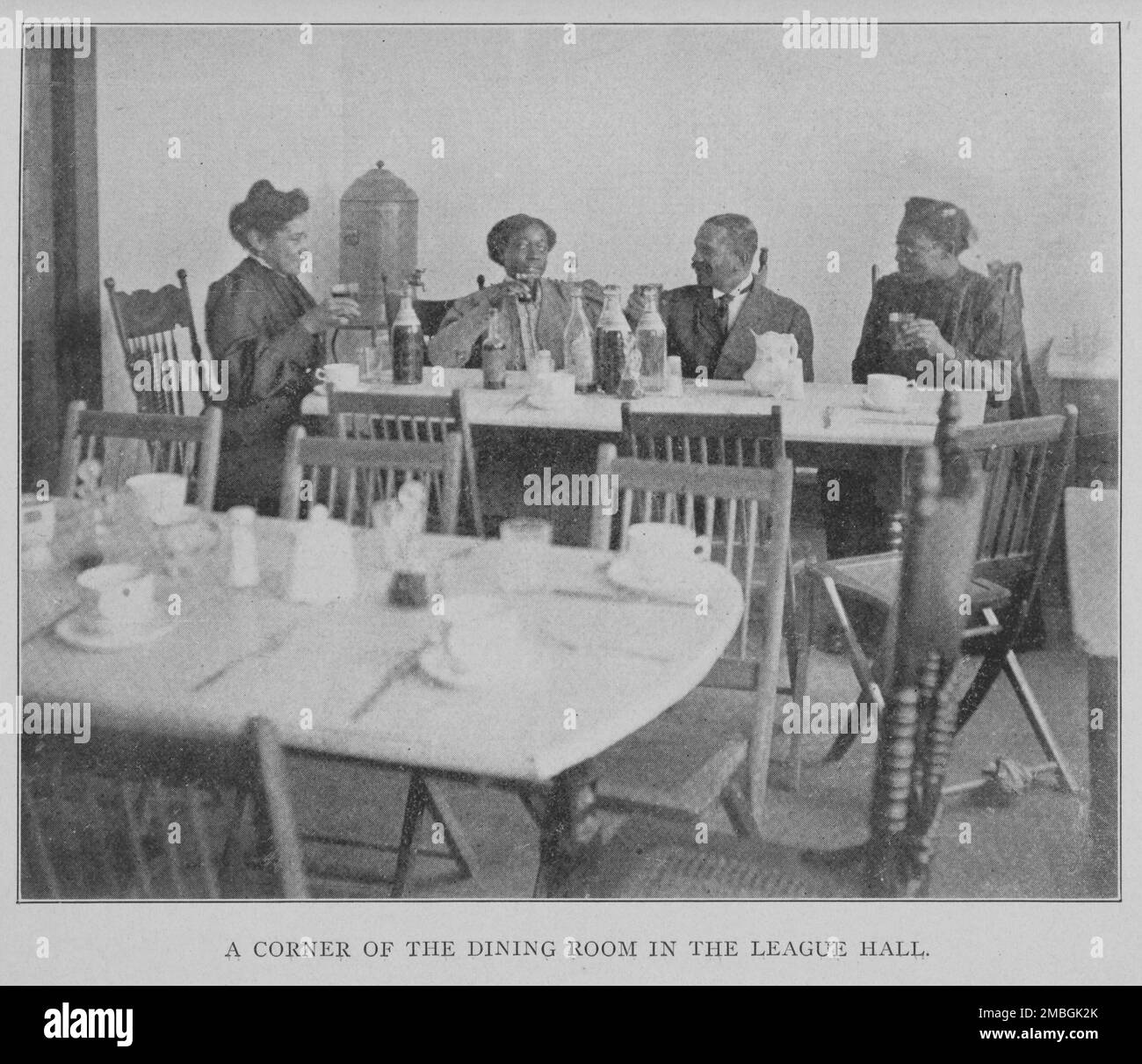 Man dining hall Black and White Stock Photos & Images - Alamy
