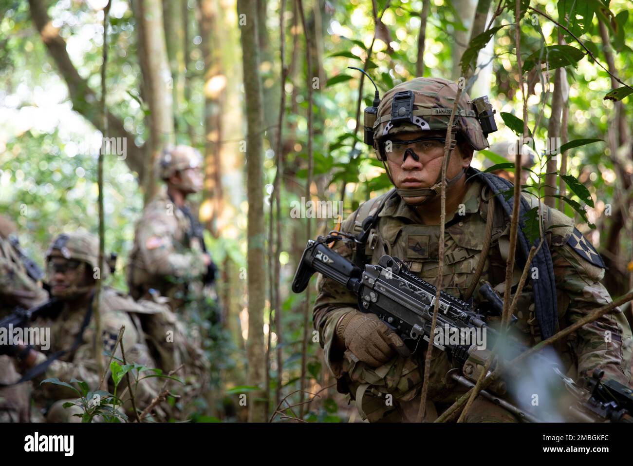 SINGAPORE - A U.S. Army Infantryman with Alpha Company, 1st Battalion ...