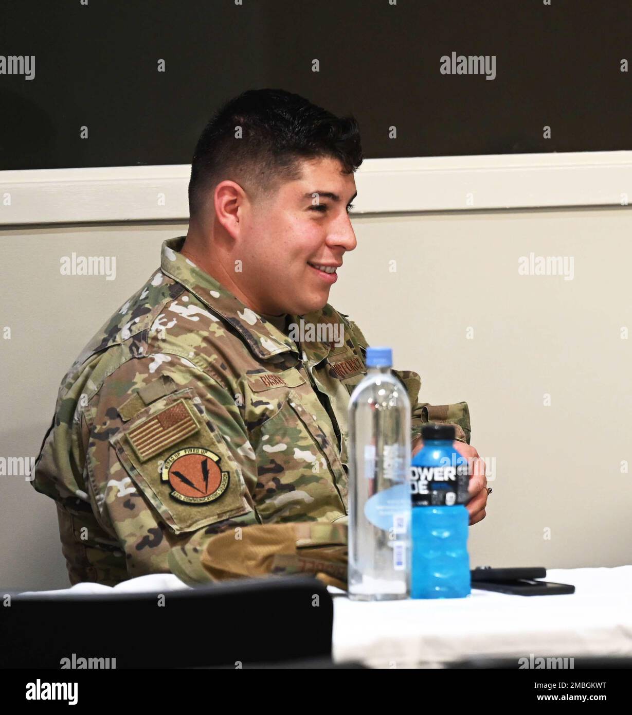 U.S. Air Force Capt. Steven Bisbee, 633d Communications Squadron ...