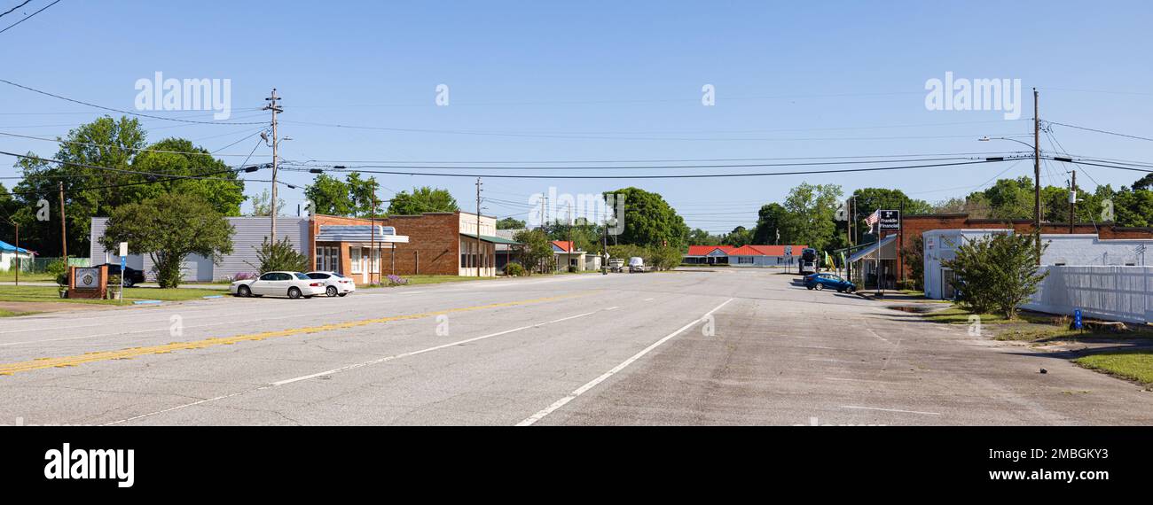 Georgetown, Georgia, USA - April 19, 2022: The old business district on ...