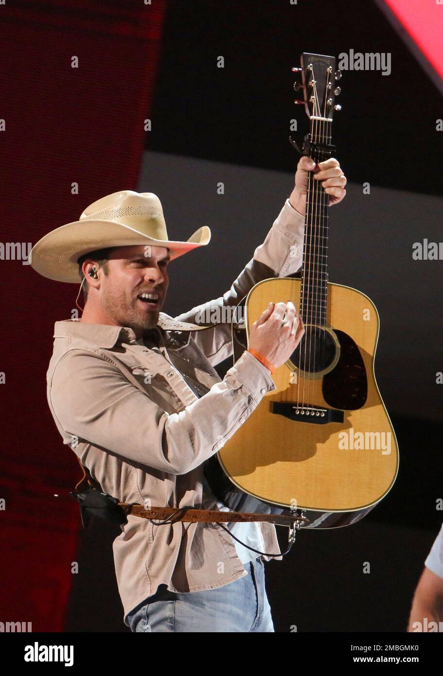 Dustin Lynch performs at the iHeartCountry Festival on Saturday, May 7 ...