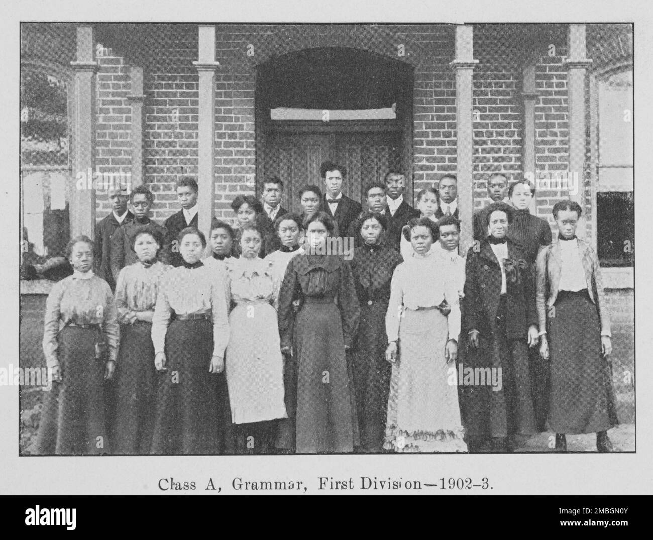 Class A, Grammar, First Division- 1902-3, 1903 Stock Photo - Alamy