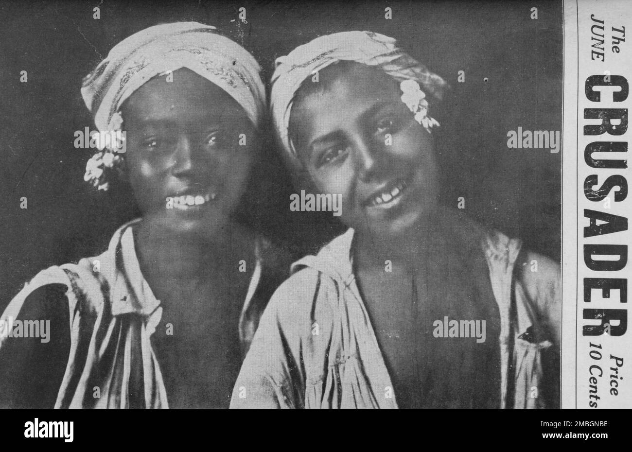 The Crusader, June; West African girls; Cover page, 1918-1922 Stock Photo - Alamy