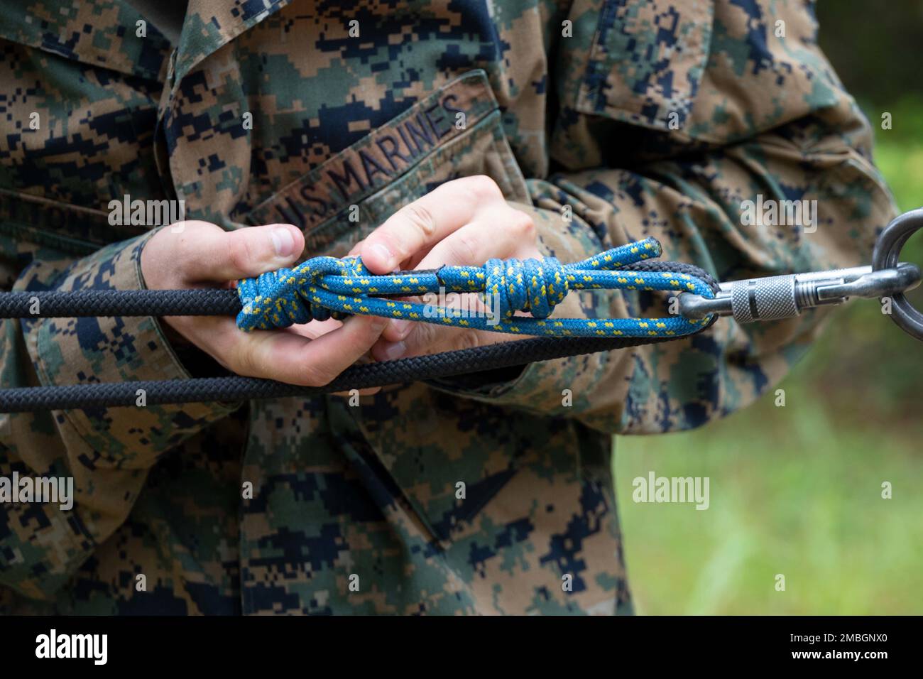 U.S. Marine Corps PFC Andrew Hutton, with Marine Corps Engineer School ...