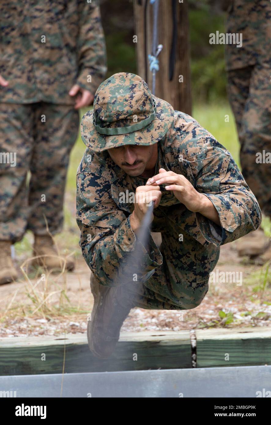 U.S. Marine Corps PFC Nicholas Cervera, with Marine Corps Engineer ...
