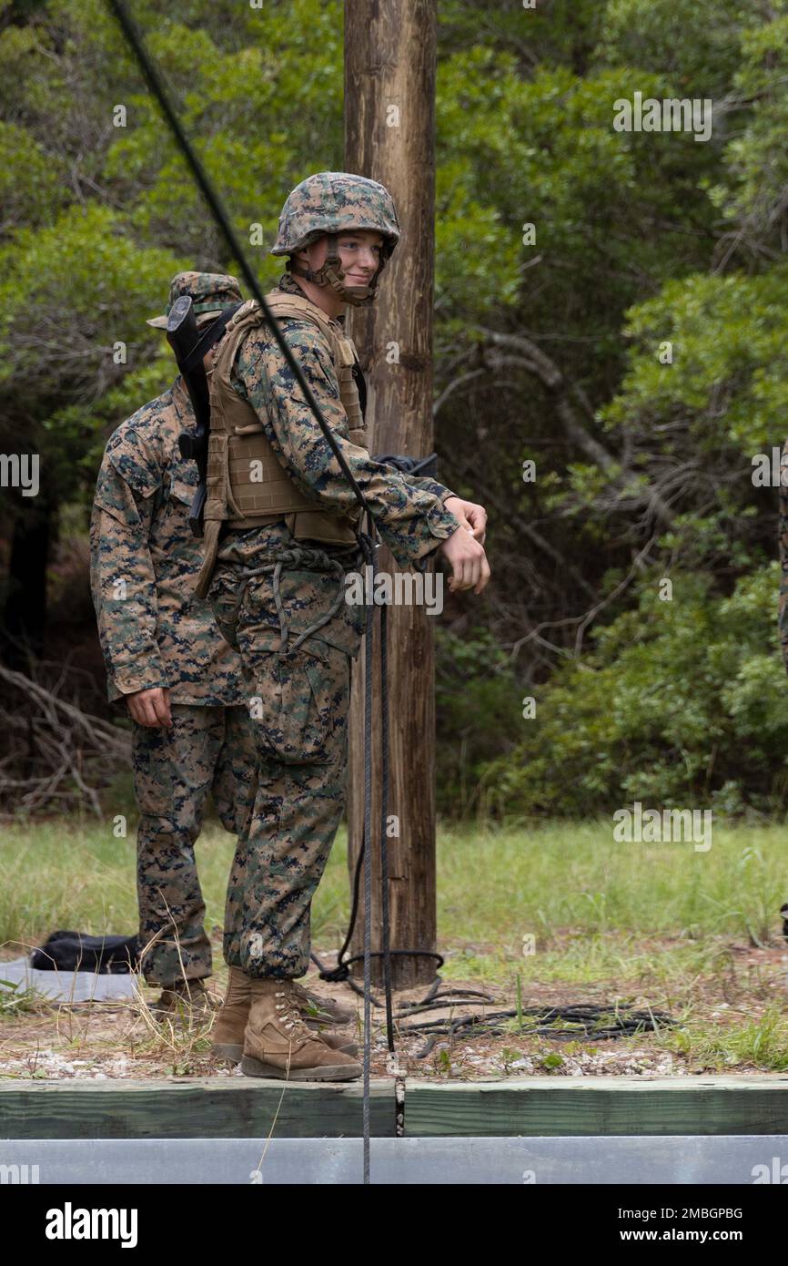 U.S. Marine Corps Private Wyatt Emmett, with Marine Corps Engineer ...