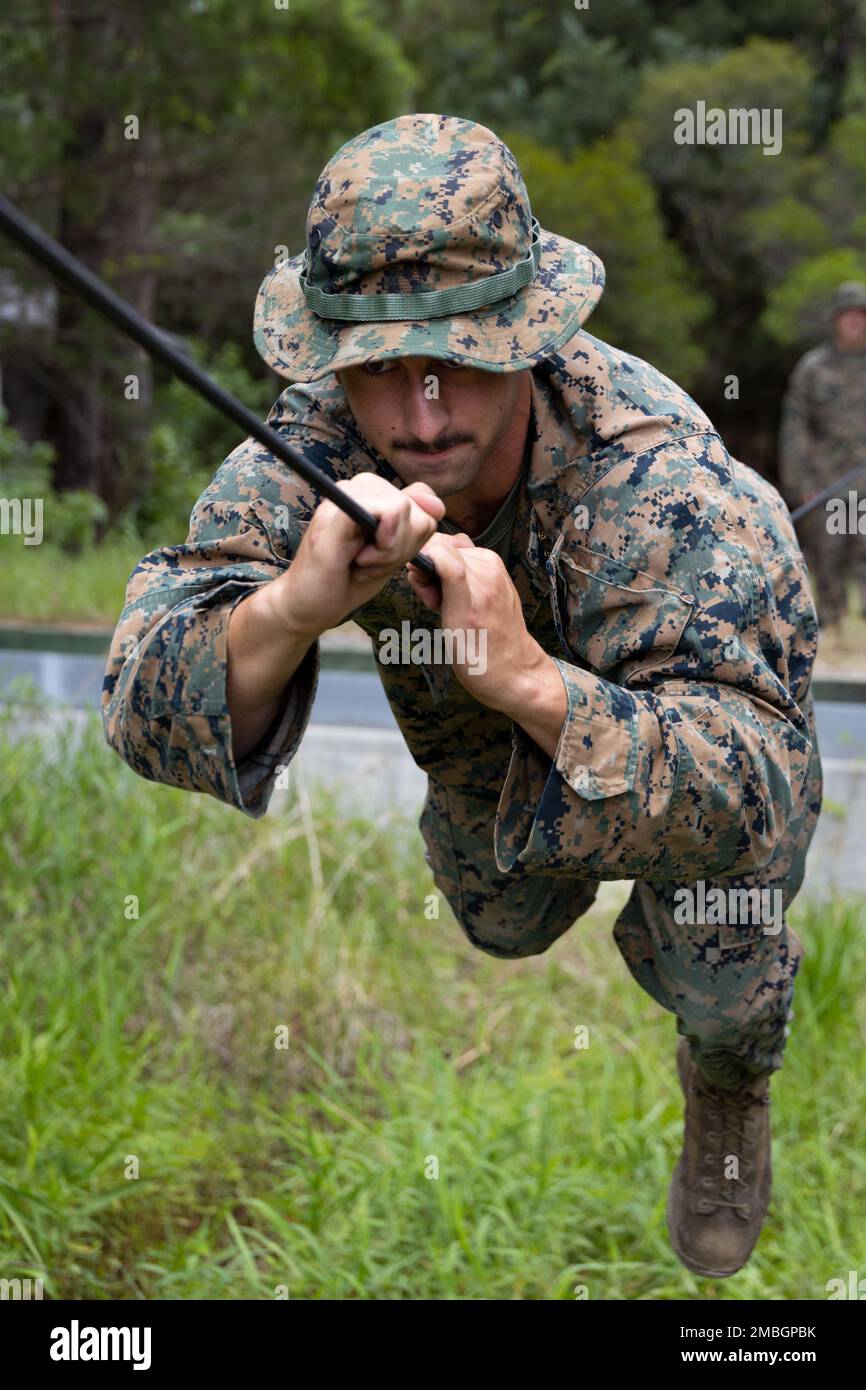 U.S. Marine Corps PFC Nicholas Cervera, with Marine Corps Engineer ...