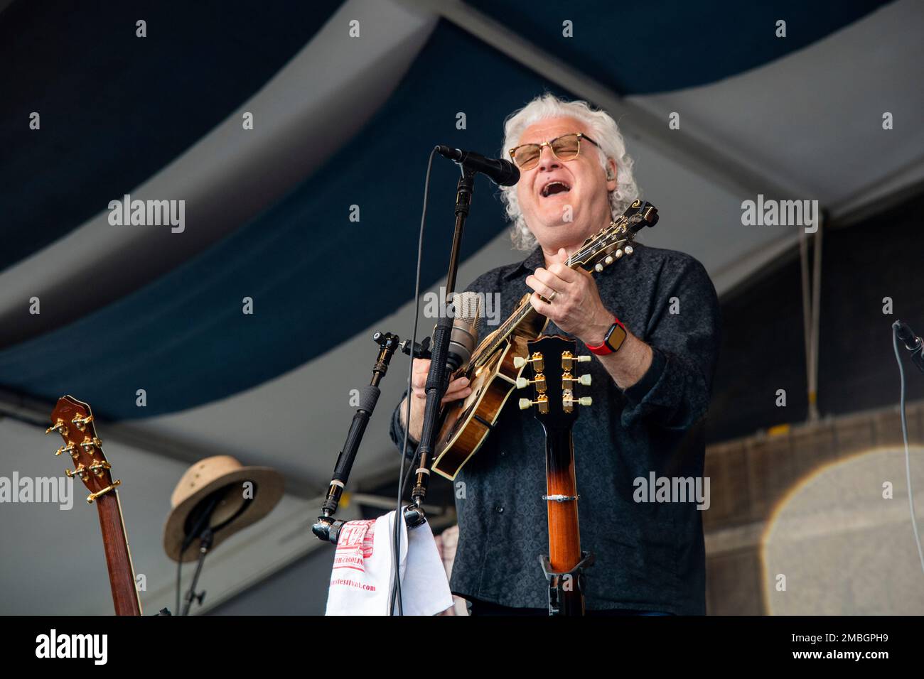 Ricky Skaggs performs at the New Orleans Jazz and Heritage Festival, on ...