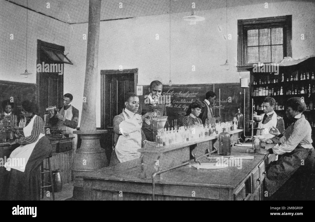 Chemical laboratory, 1904 Stock Photo - Alamy