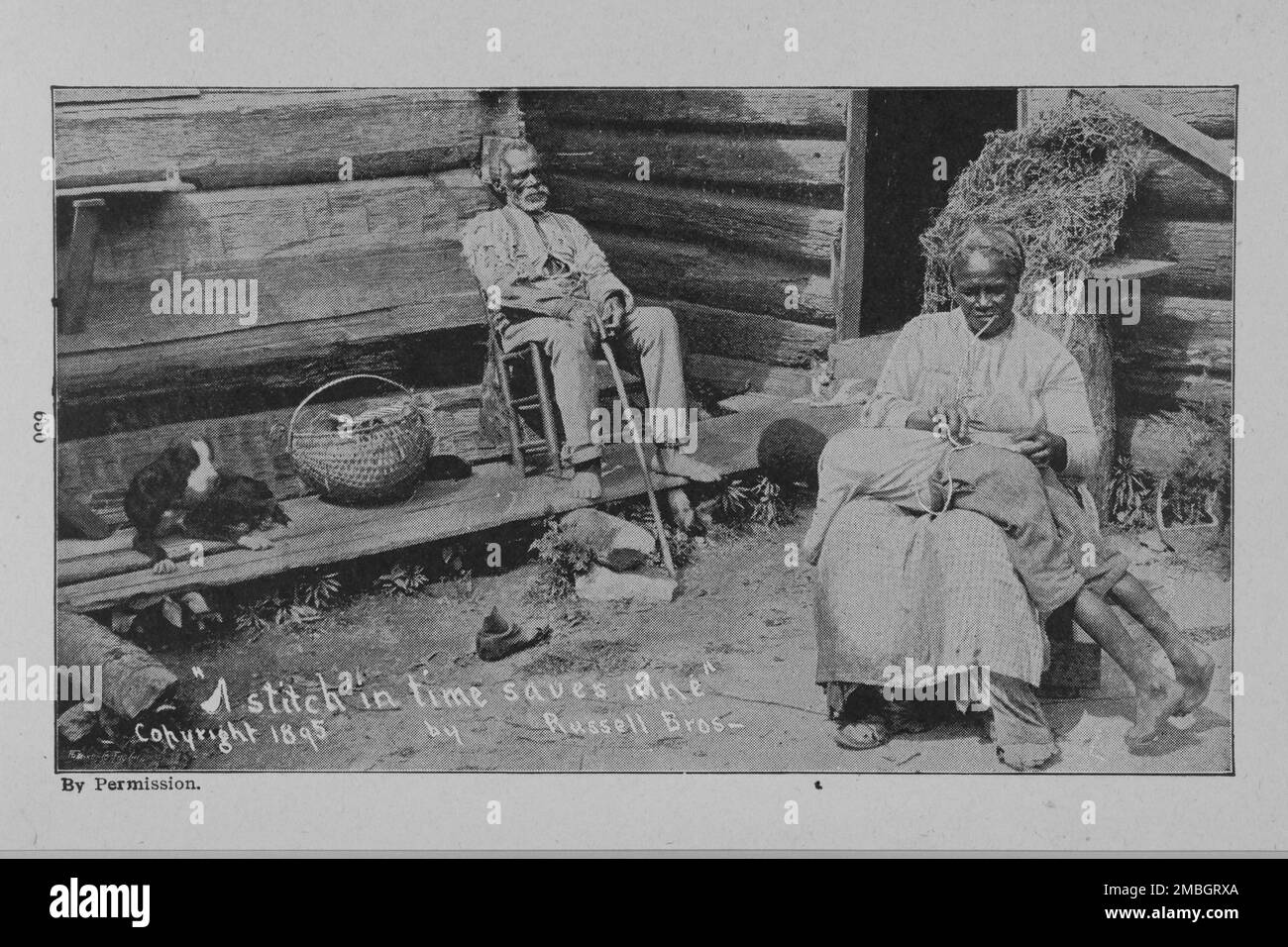 Concept mending repairing clothes Black and White Stock Photos & Images ...