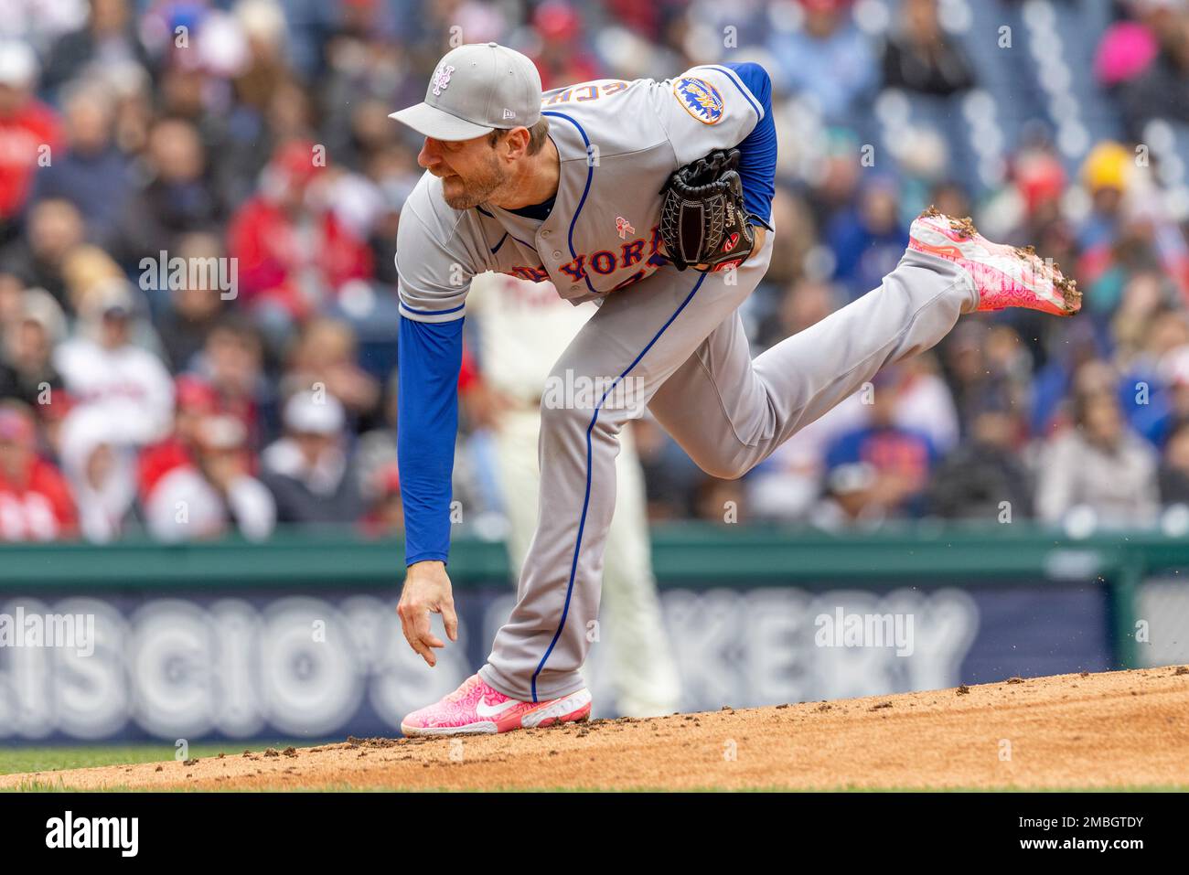New York Mets Starting Pitcher Max Scherzer 21 Throws During The
