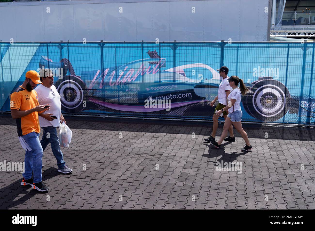Racing fans arrive for the Formula One Miami Grand Prix auto race at ...