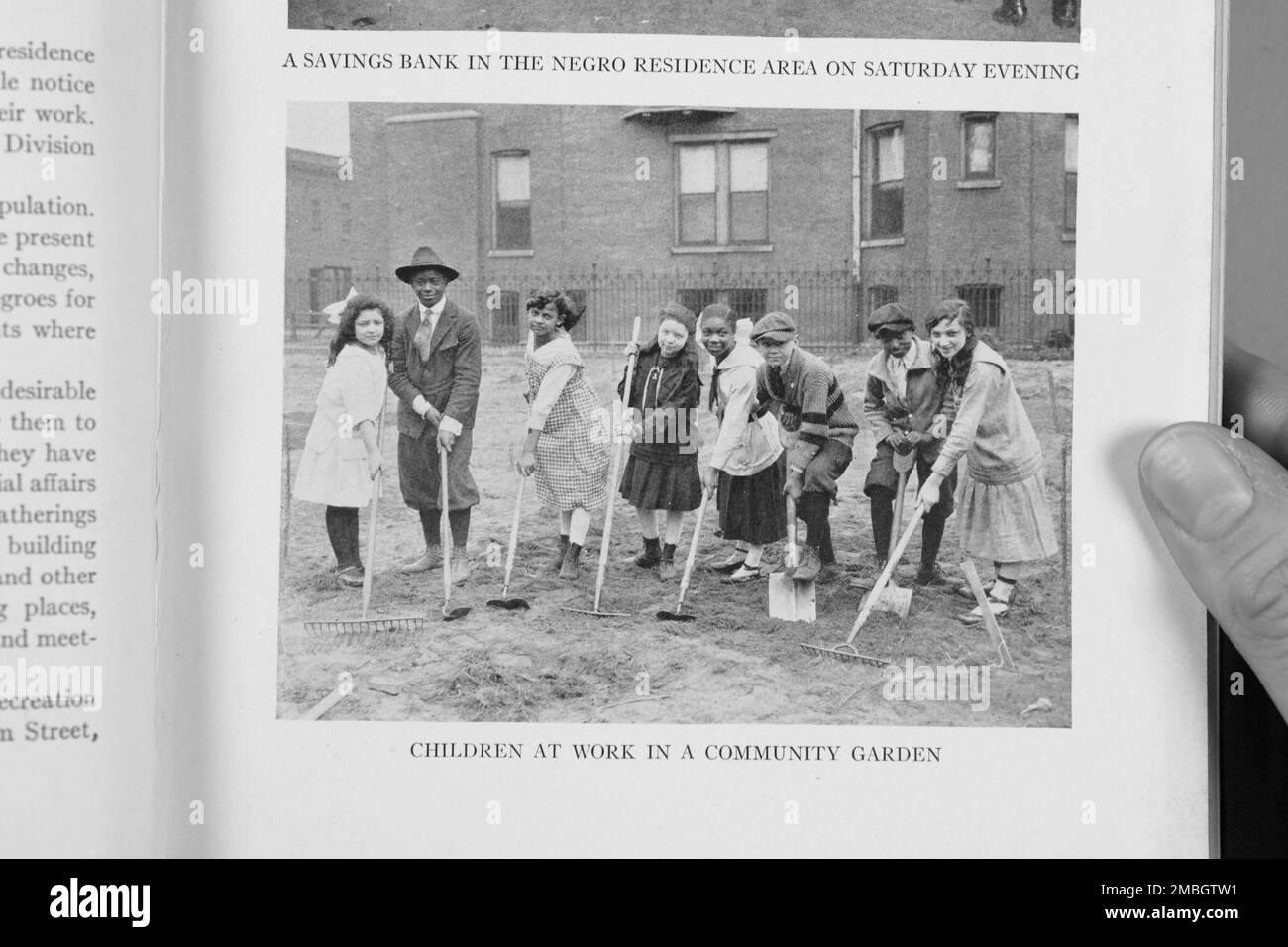 Children at work in a community garden, 1922 Stock Photo - Alamy