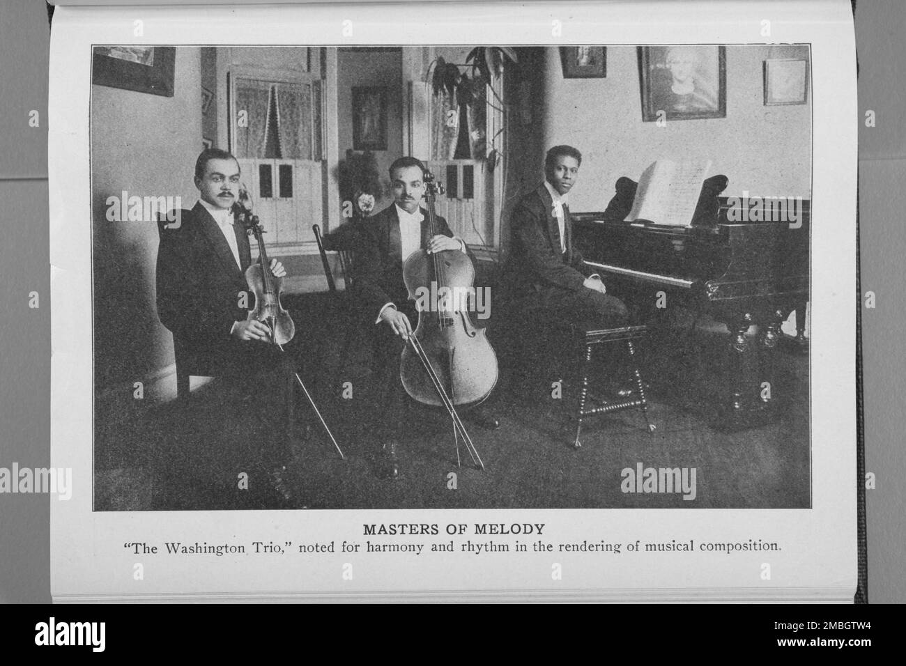 Masters of melody; "The Washington Trio", noted for harmony and rhythm ...