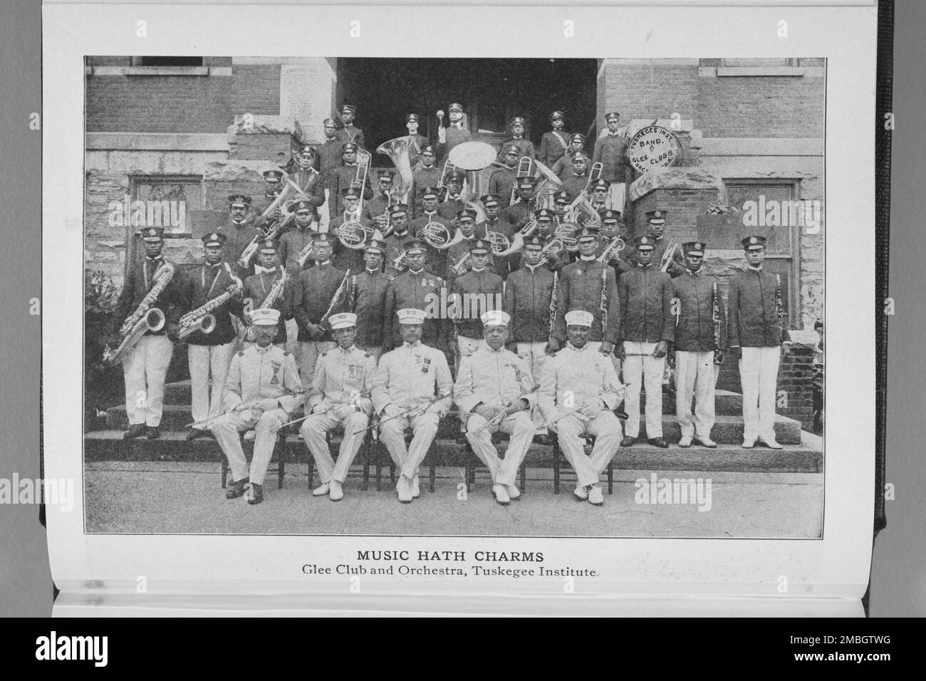 Music hath charms; Glee Club and Orchestra, Tuskegee Institute, 1917 ...