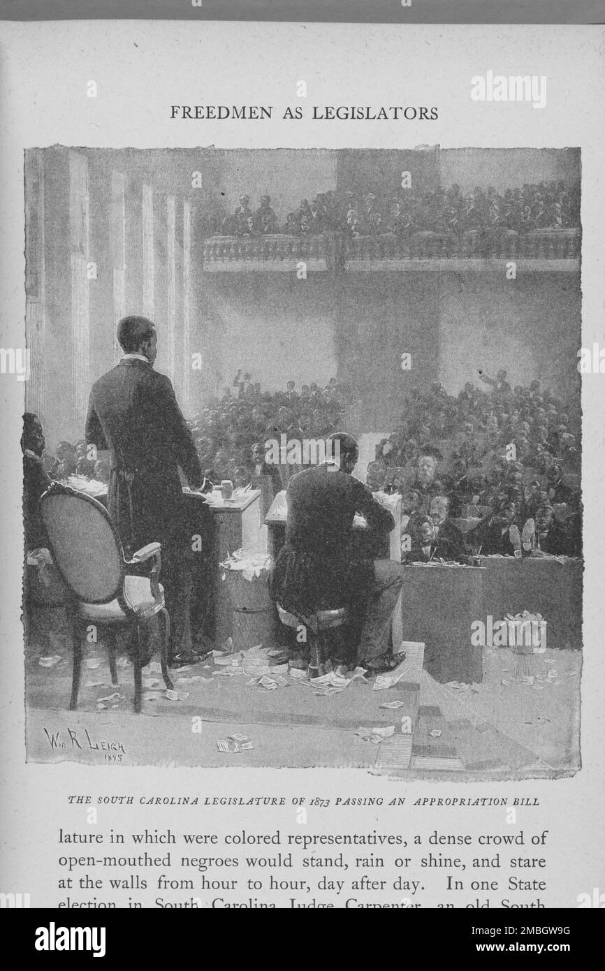 The South Carolina legislature of 1873 passing an appropriation bill ...