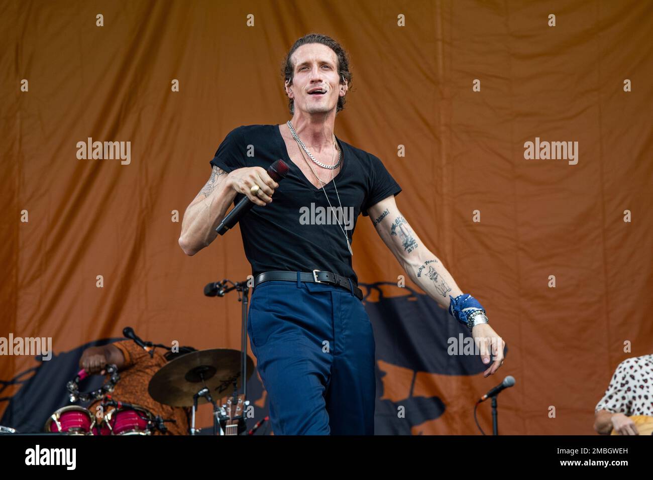 David Shaw of The Revivalists performs at the New Orleans Jazz and ...