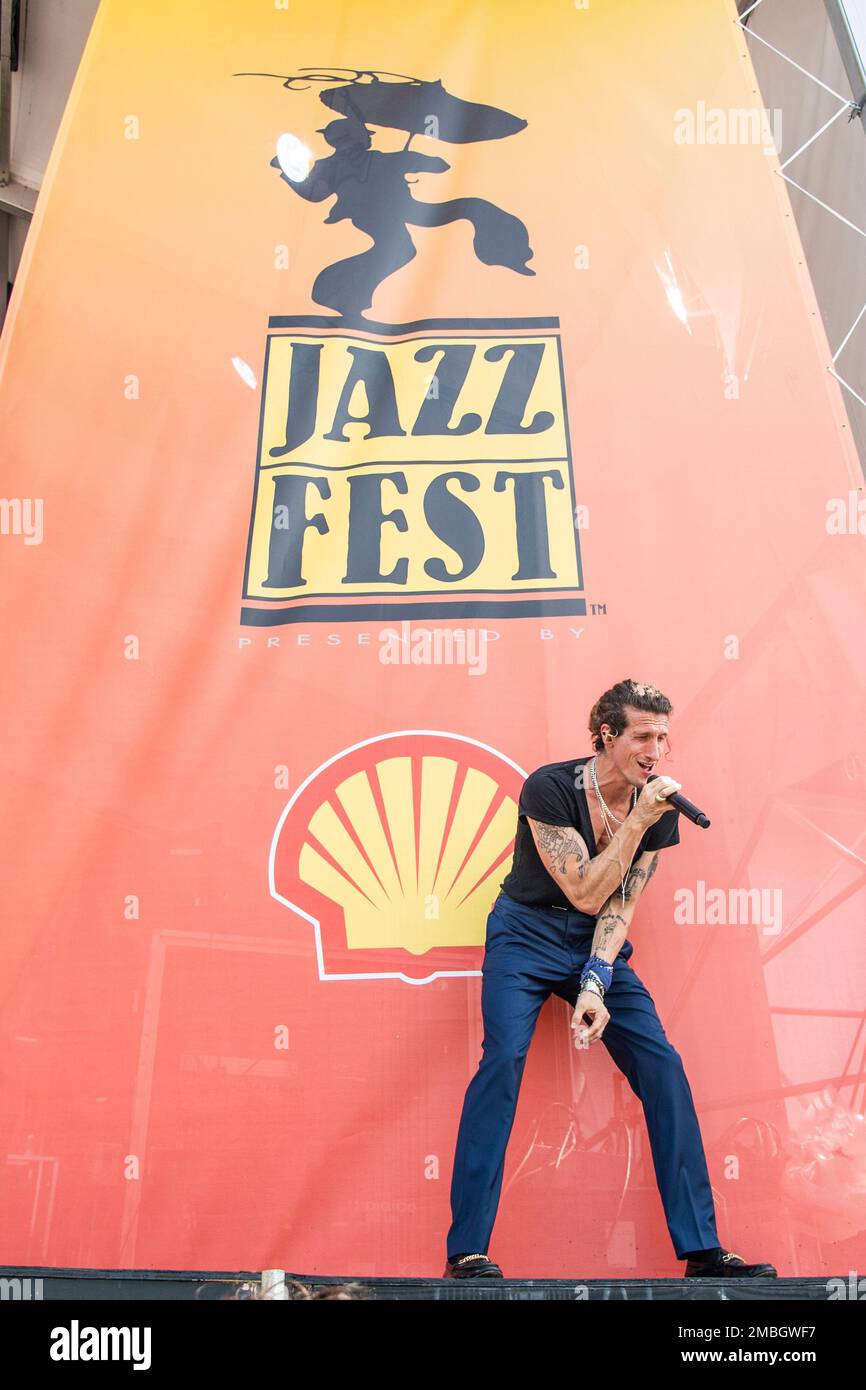 David Shaw of The Revivalists performs at the New Orleans Jazz and ...